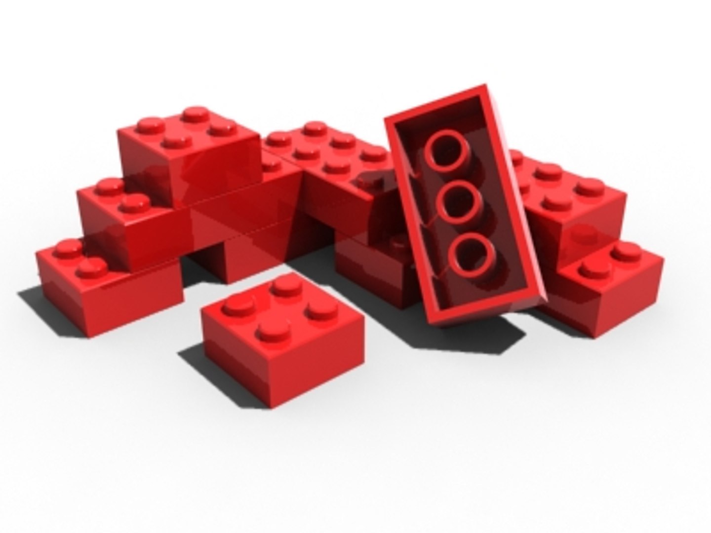 Lego Building Blocks 3d Model