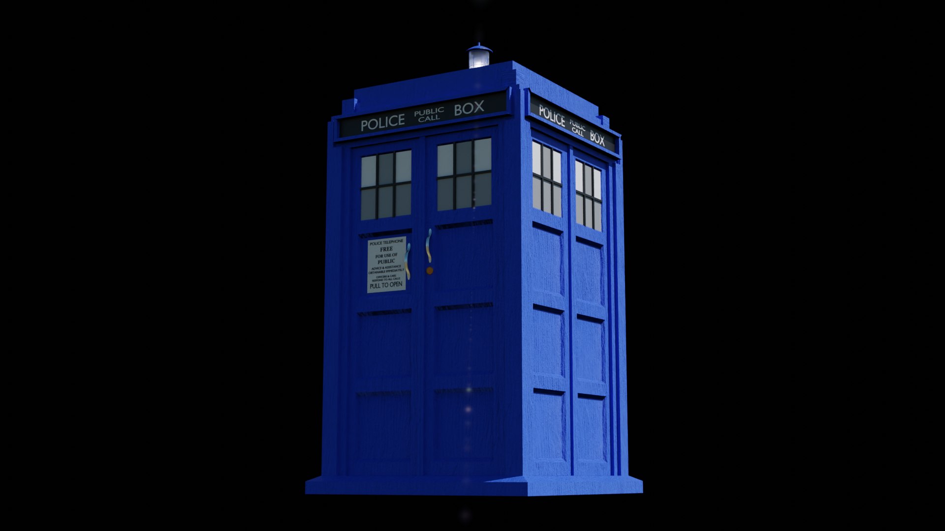 3d Doctor Who Tardis Animation Ready Turbosquid 2082398