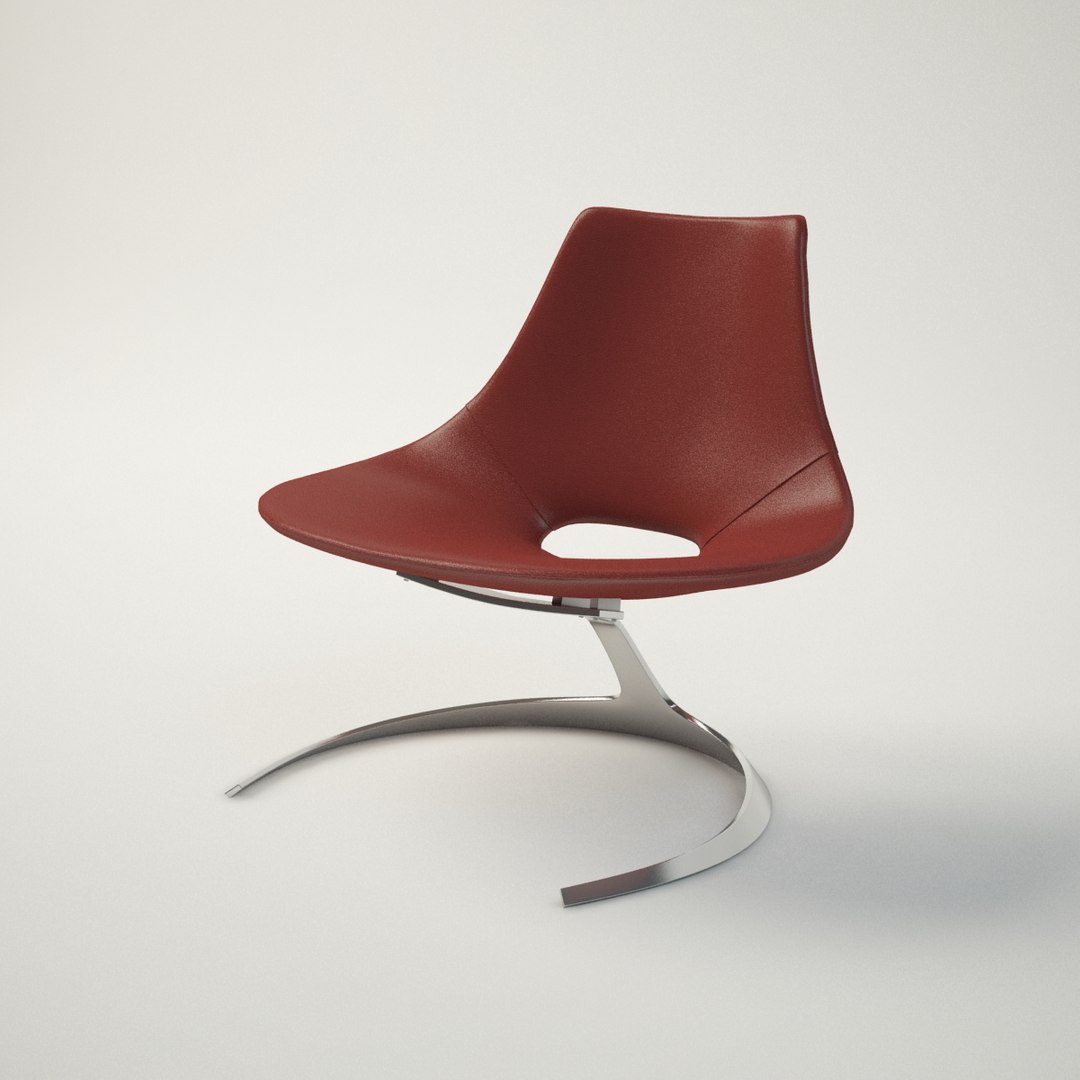 3d Model Jørgen Scimitar Chair Furniture