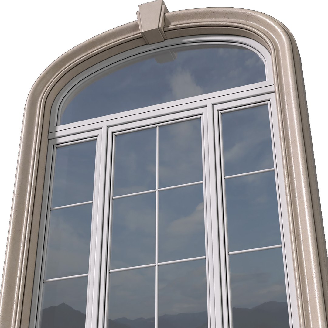 3D Arc Classical Frame Window Model - TurboSquid 2076925