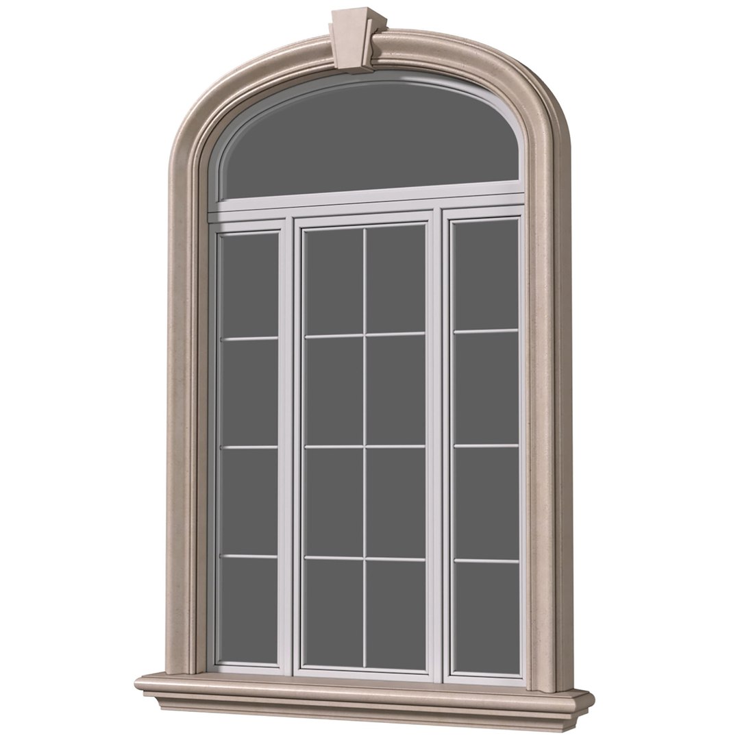 3D Arc Classical Frame Window Model - TurboSquid 2076925