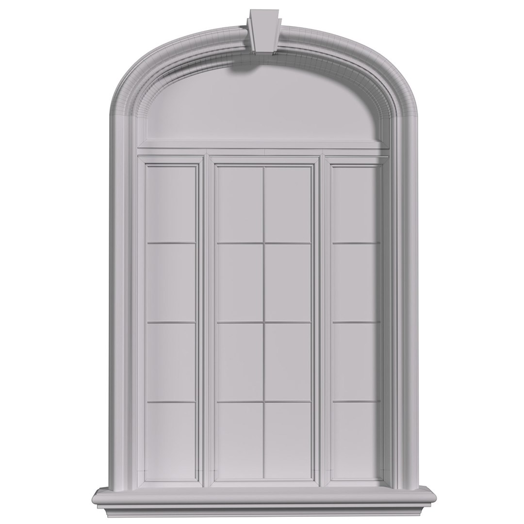 3D Arc Classical Frame Window Model - TurboSquid 2076925