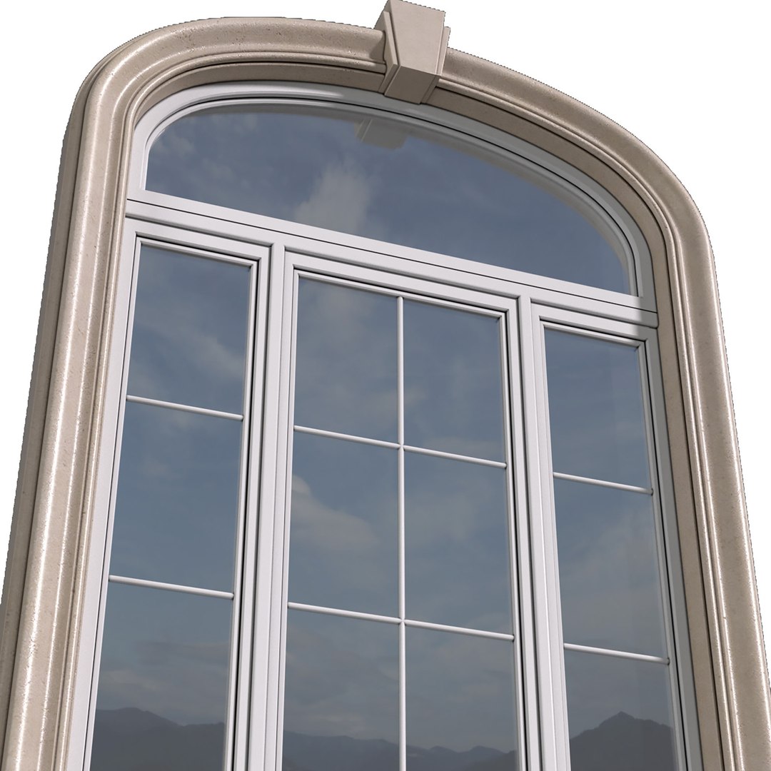 3D Arc Classical Frame Window Model - TurboSquid 2076925