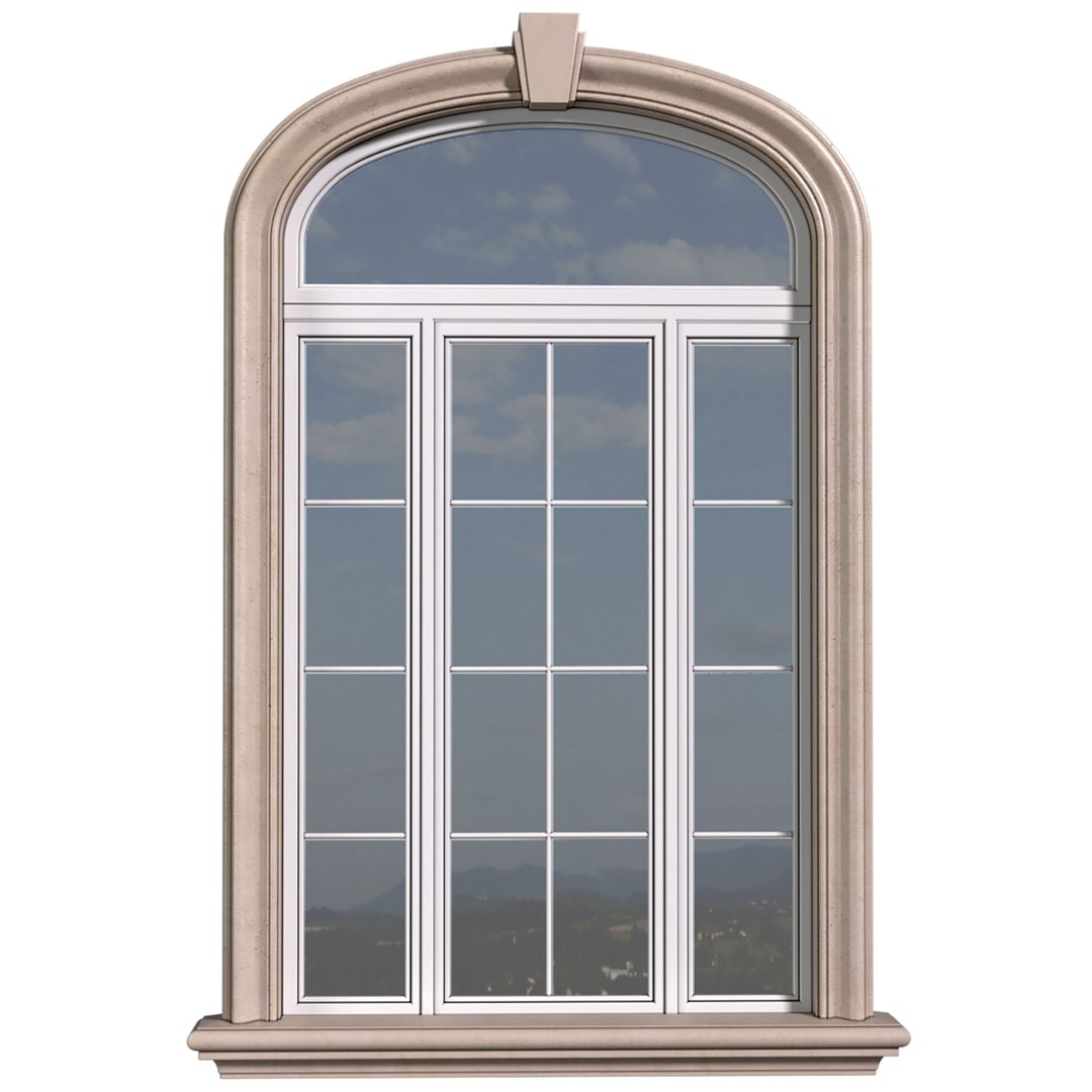 3D Arc Classical Frame Window Model - TurboSquid 2076925