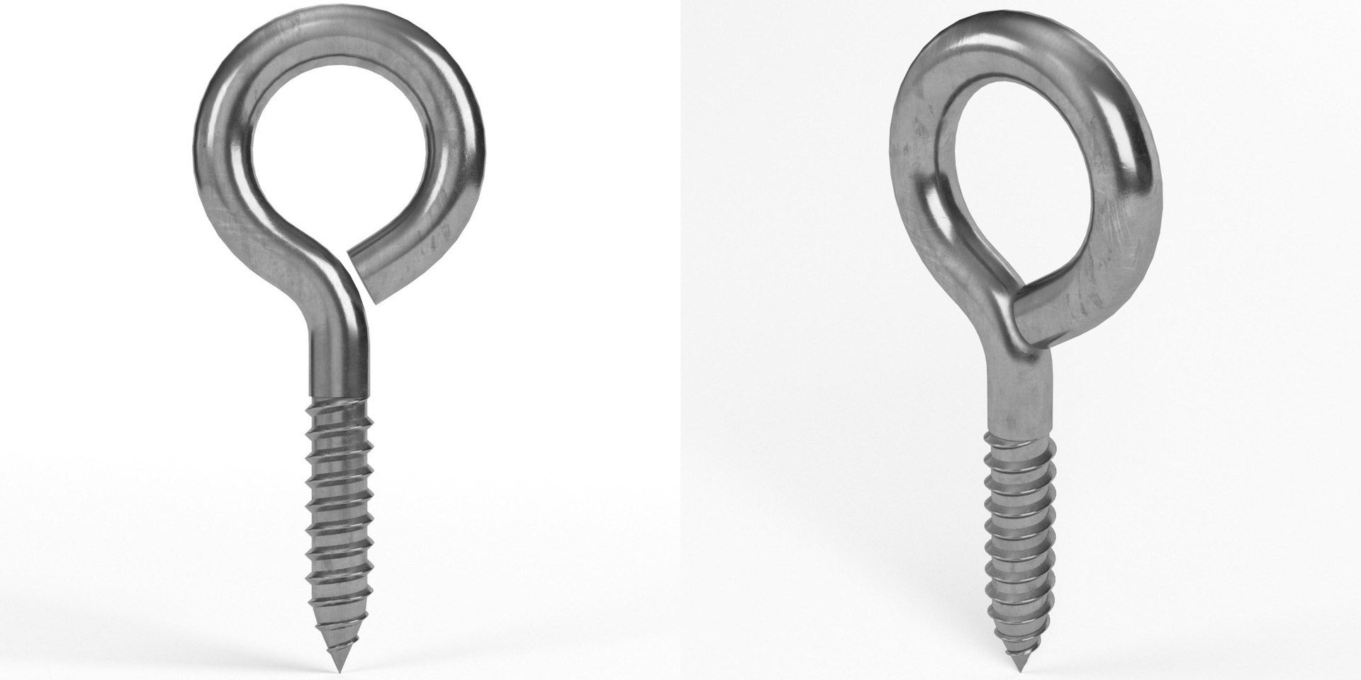 3D Eye Bolt Wood Thread - TurboSquid 1575238