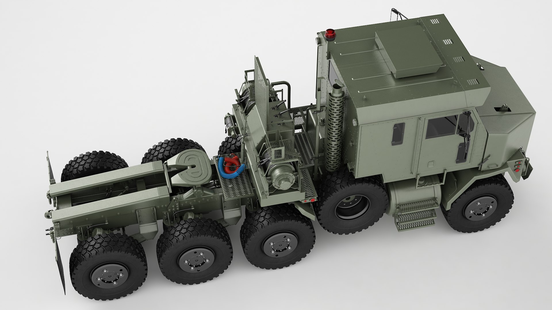3D model Oshkosh M1070 Military Semi Truck 02 - TurboSquid 2174397