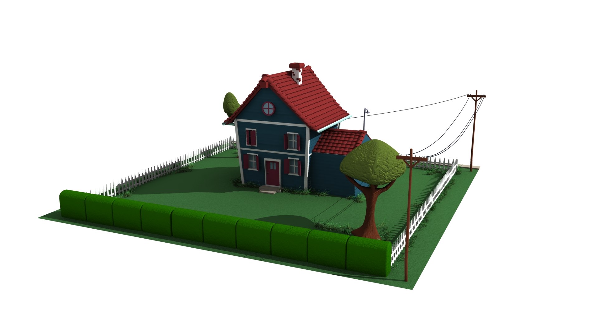 3d Model Cartoon House