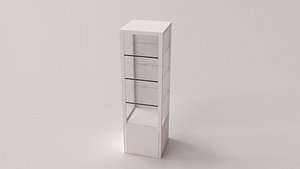 Glass display cabinet 3D model - TurboSquid 1671075