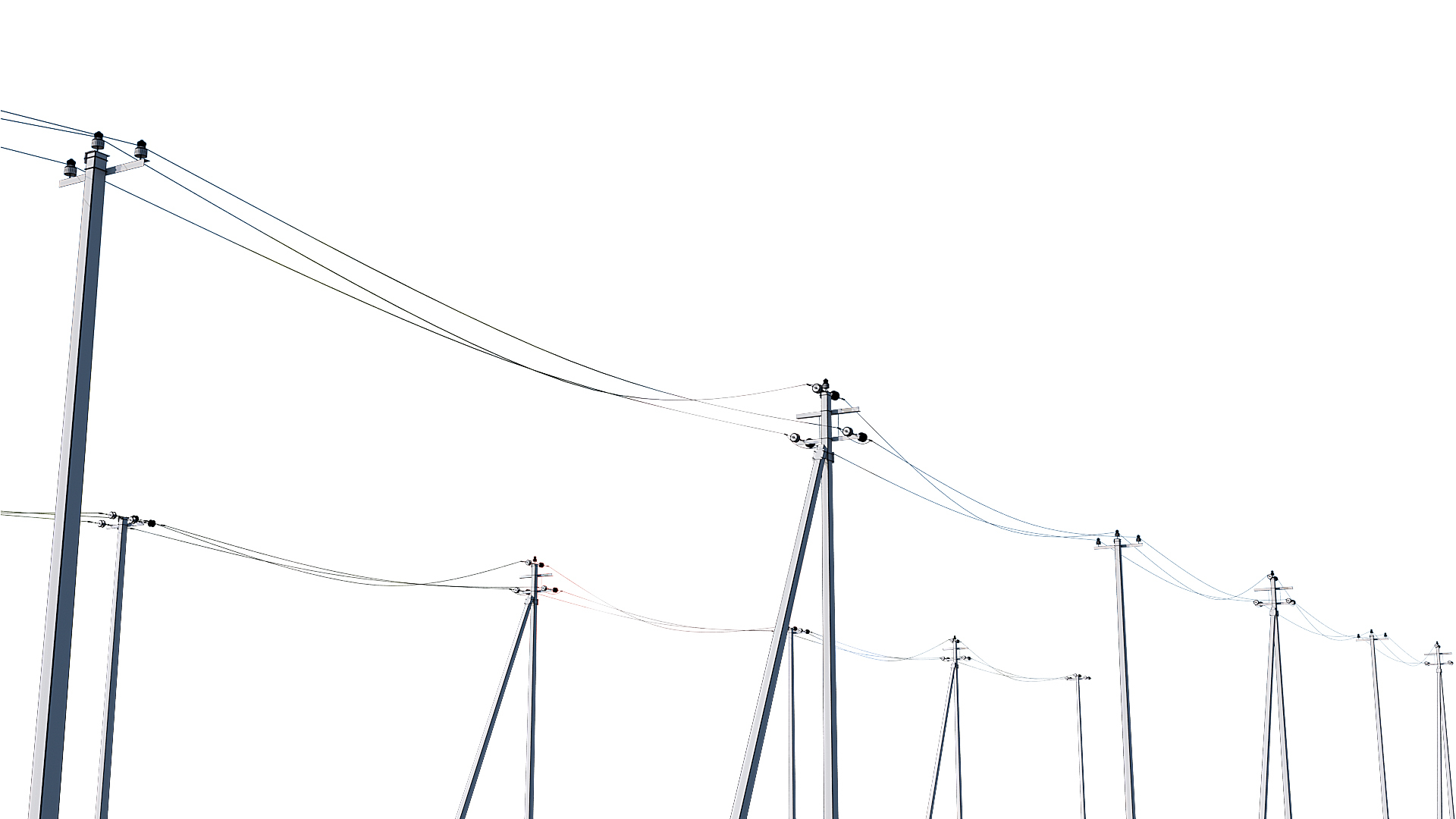 Power Line Set Modular 3D model - TurboSquid 1735574