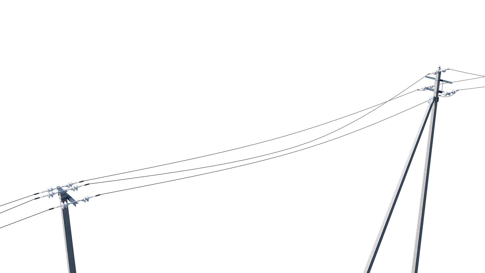 Power Line Set Modular 3D Model - TurboSquid 1735574