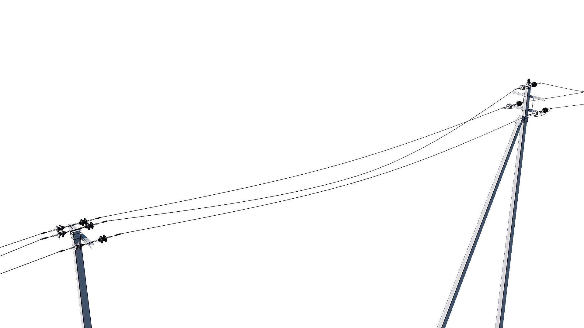 Power Line Set Modular 3D Model - TurboSquid 1735574