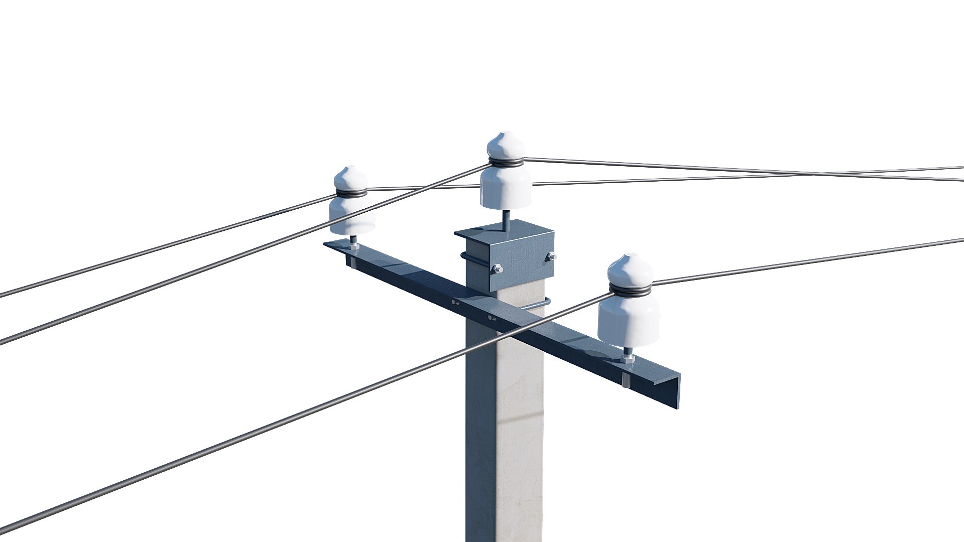 Power Line Set Modular 3D Model - TurboSquid 1735574