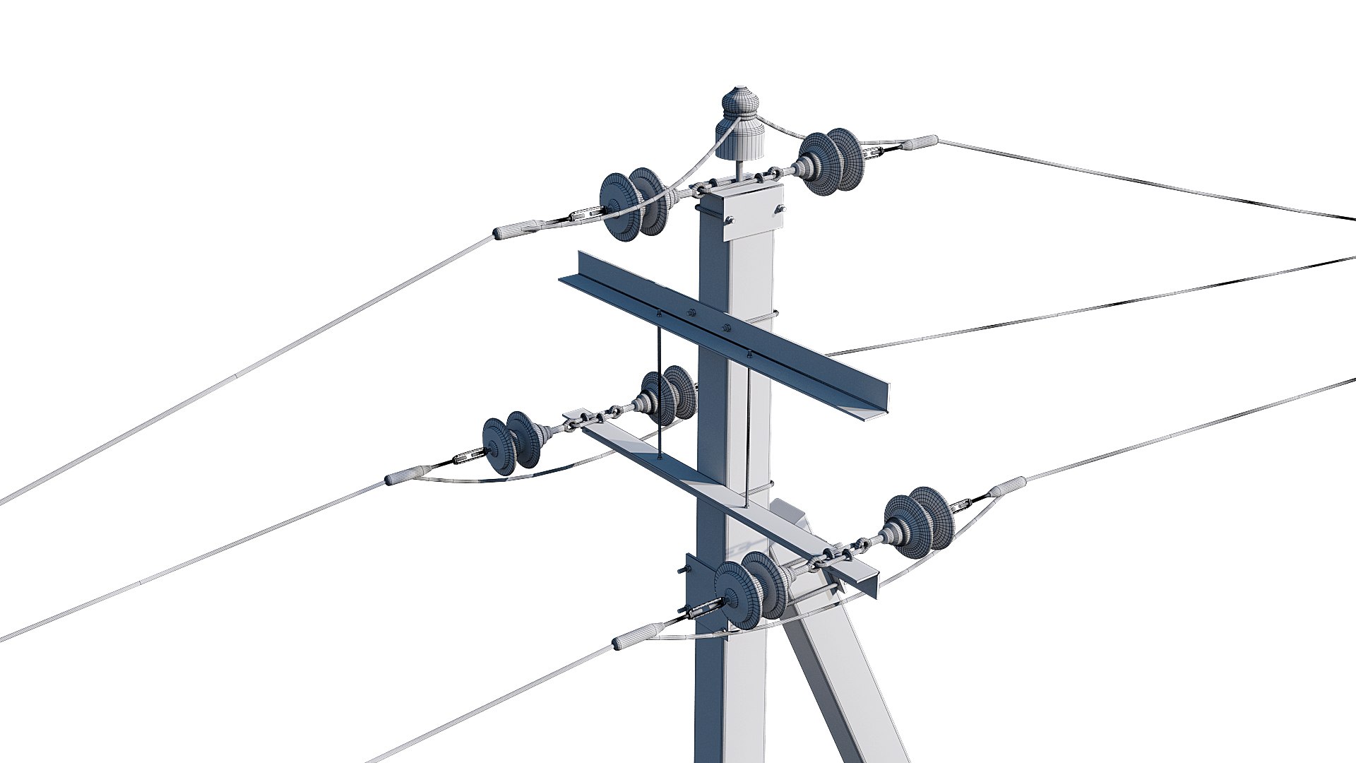 Power Line Set Modular 3D Model - TurboSquid 1735574