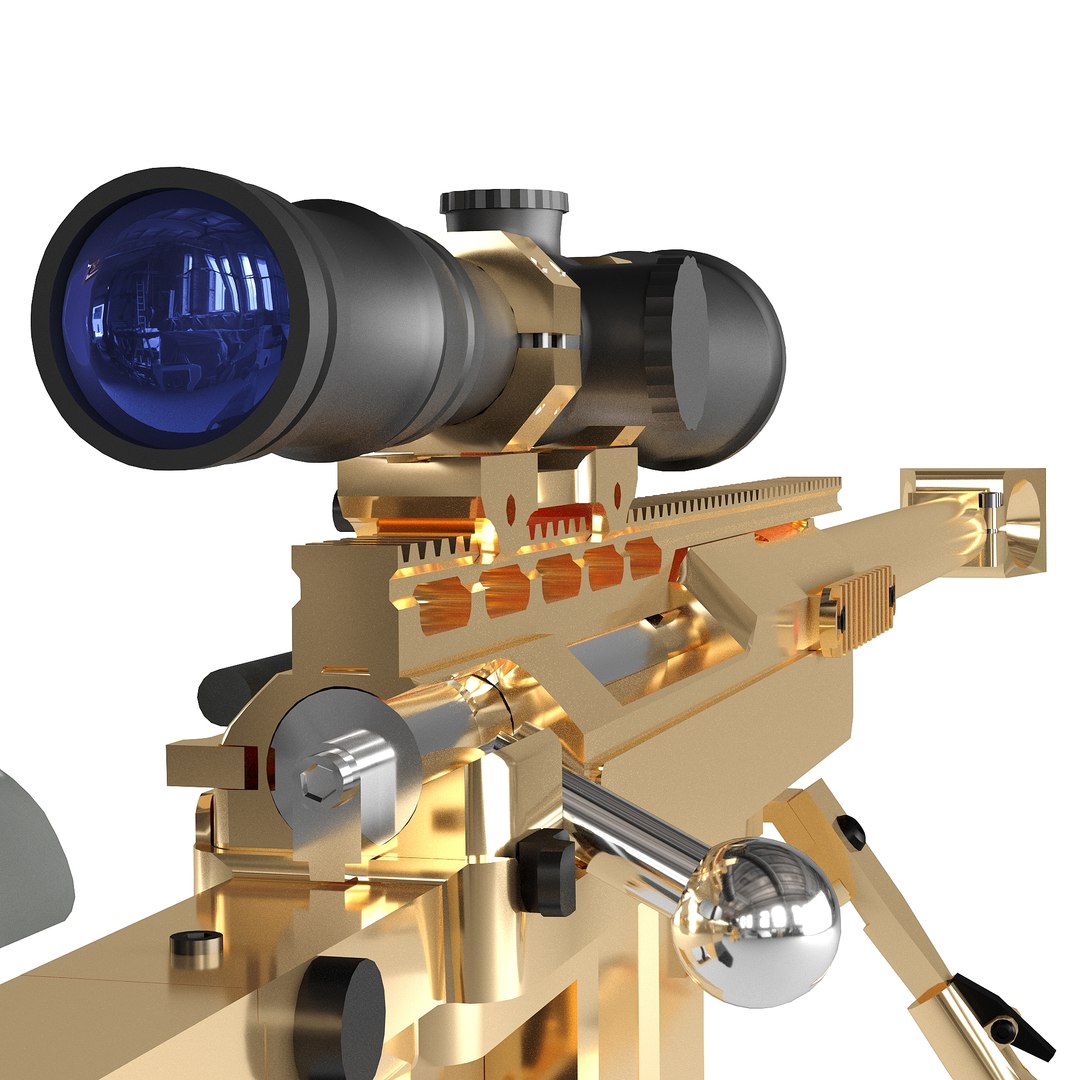 Sniper Rifle PGM Hecate 3D Model - TurboSquid 2218830