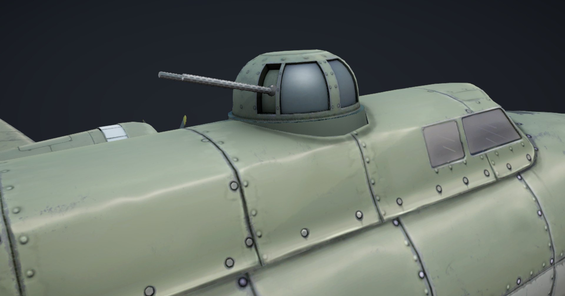 Bomber hand-painted 3D model - TurboSquid 1558573