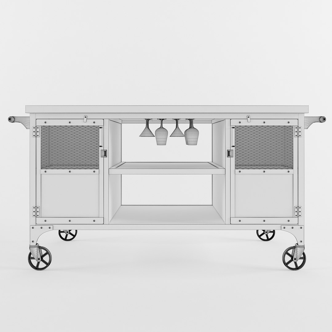 Industrial Bar Cart Max