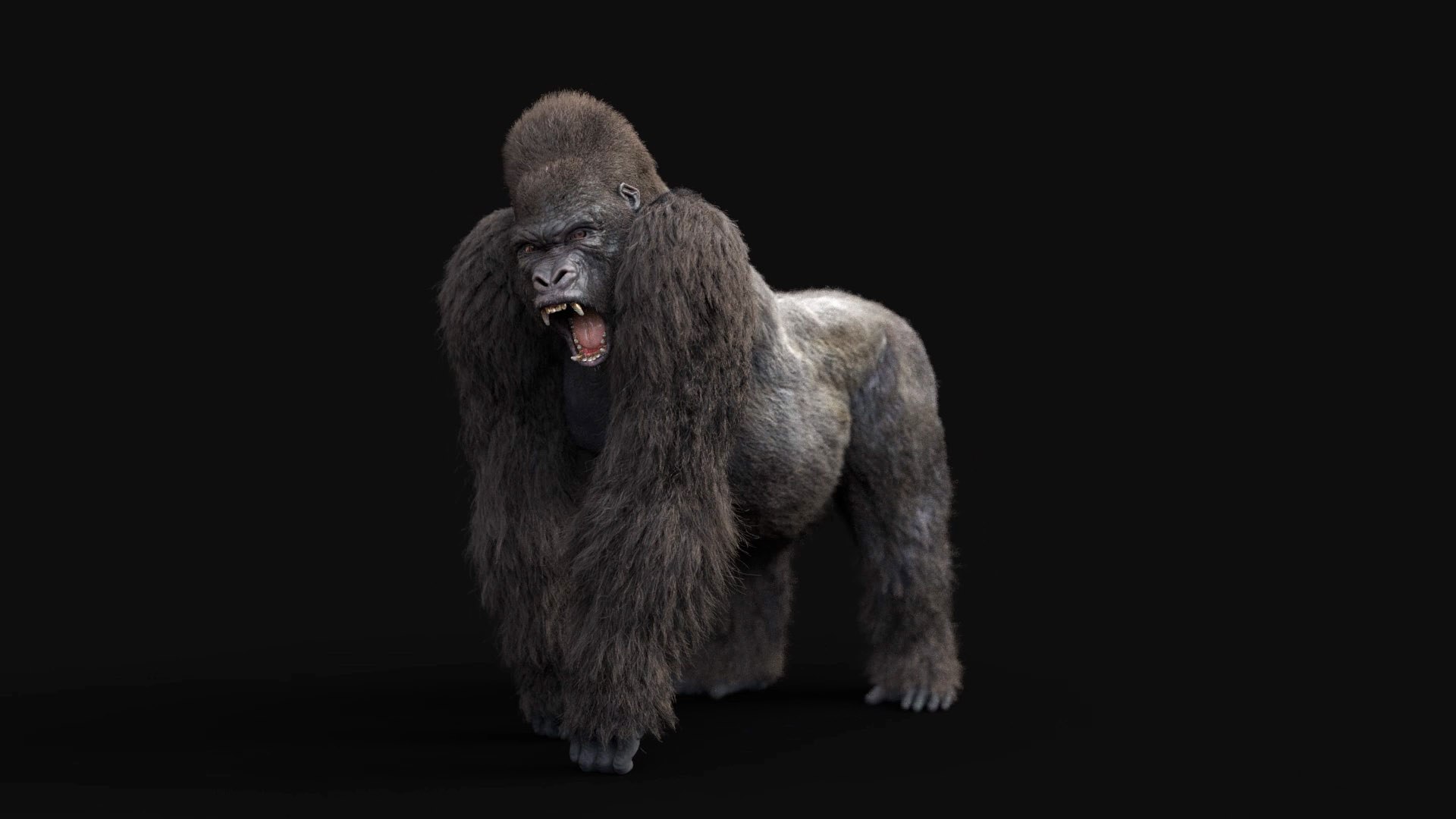 Gorilla Rig Model - TurboSquid 1591389