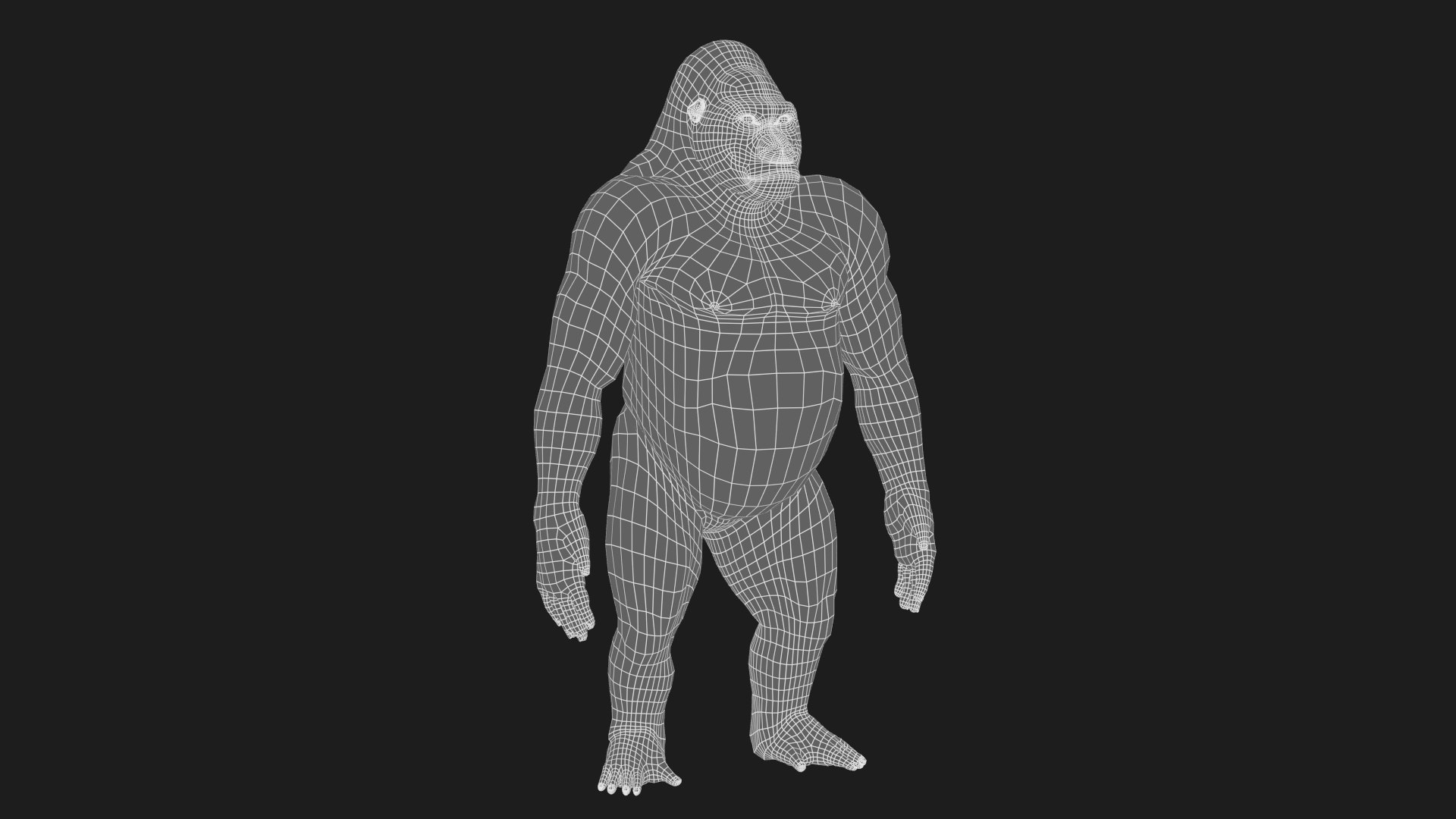 Gorilla Rig Model - TurboSquid 1591389