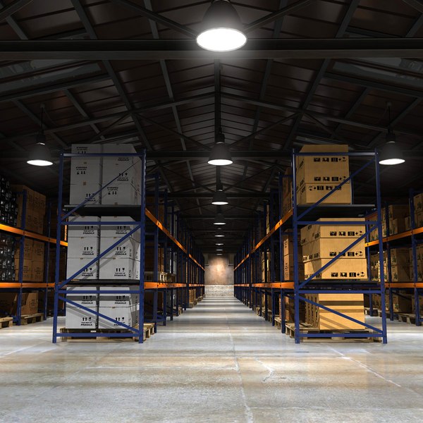 warehouse rack set 3d model