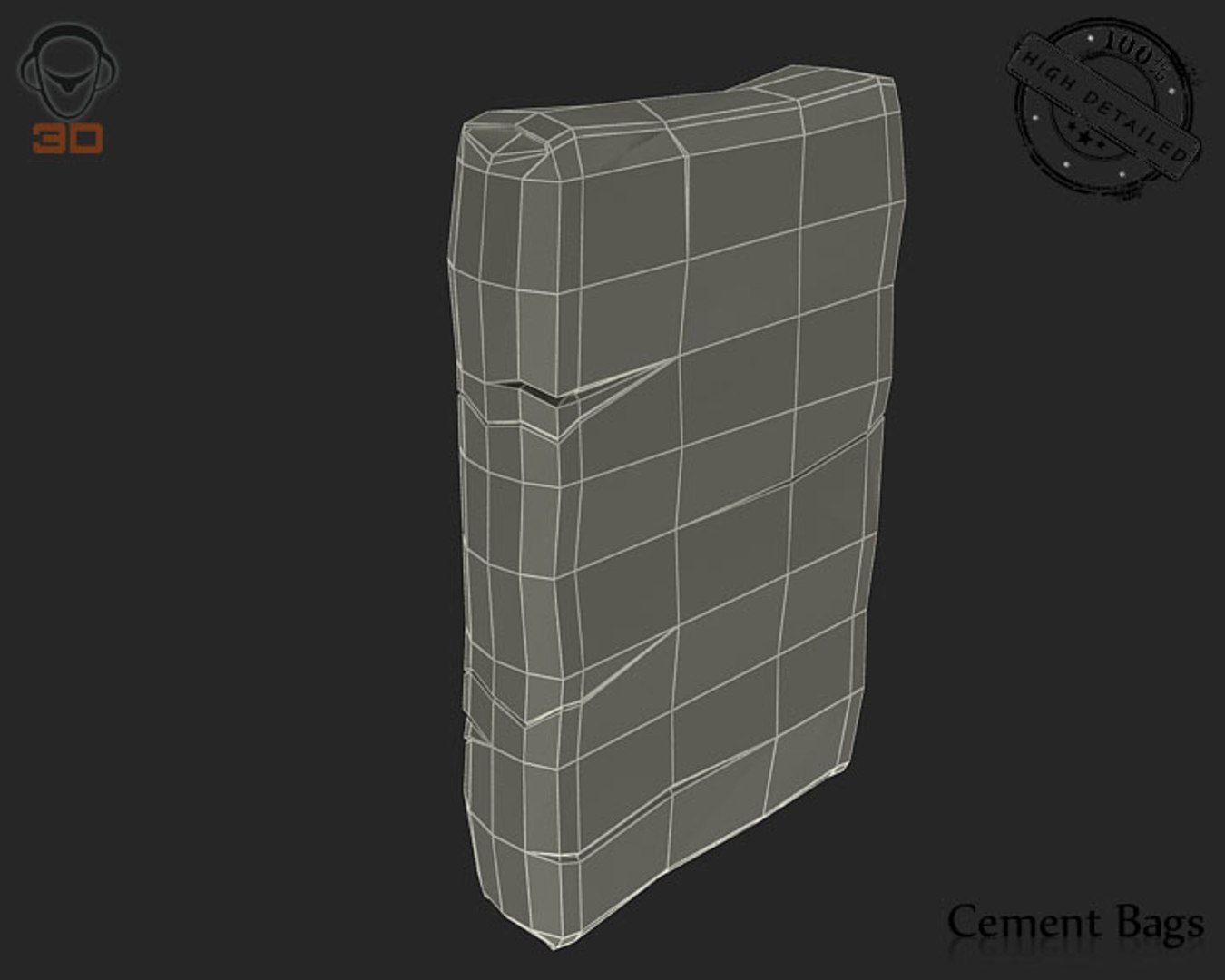 3d 3ds Cement Bags