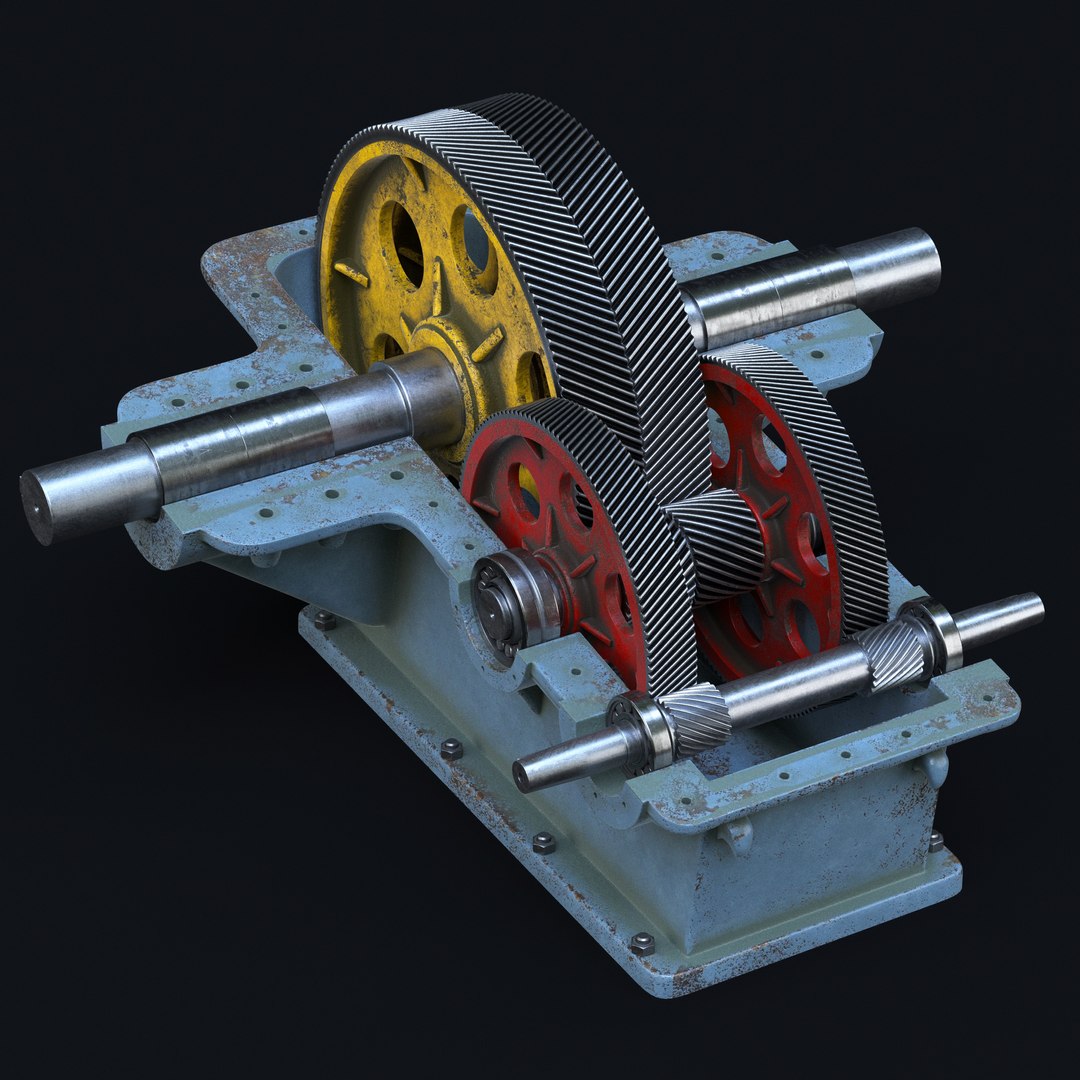 Reduction Gear Unit 3D Model - TurboSquid 1333871