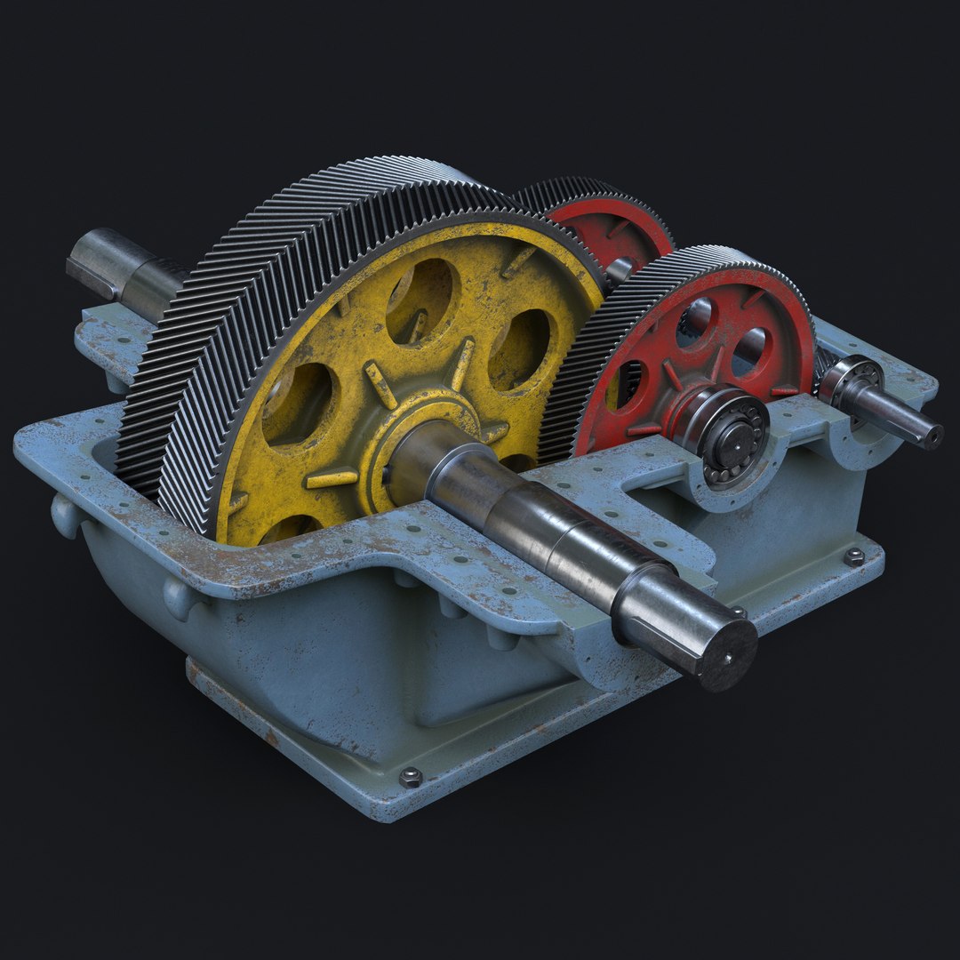 Reduction Gear Unit 3D Model - TurboSquid 1333871