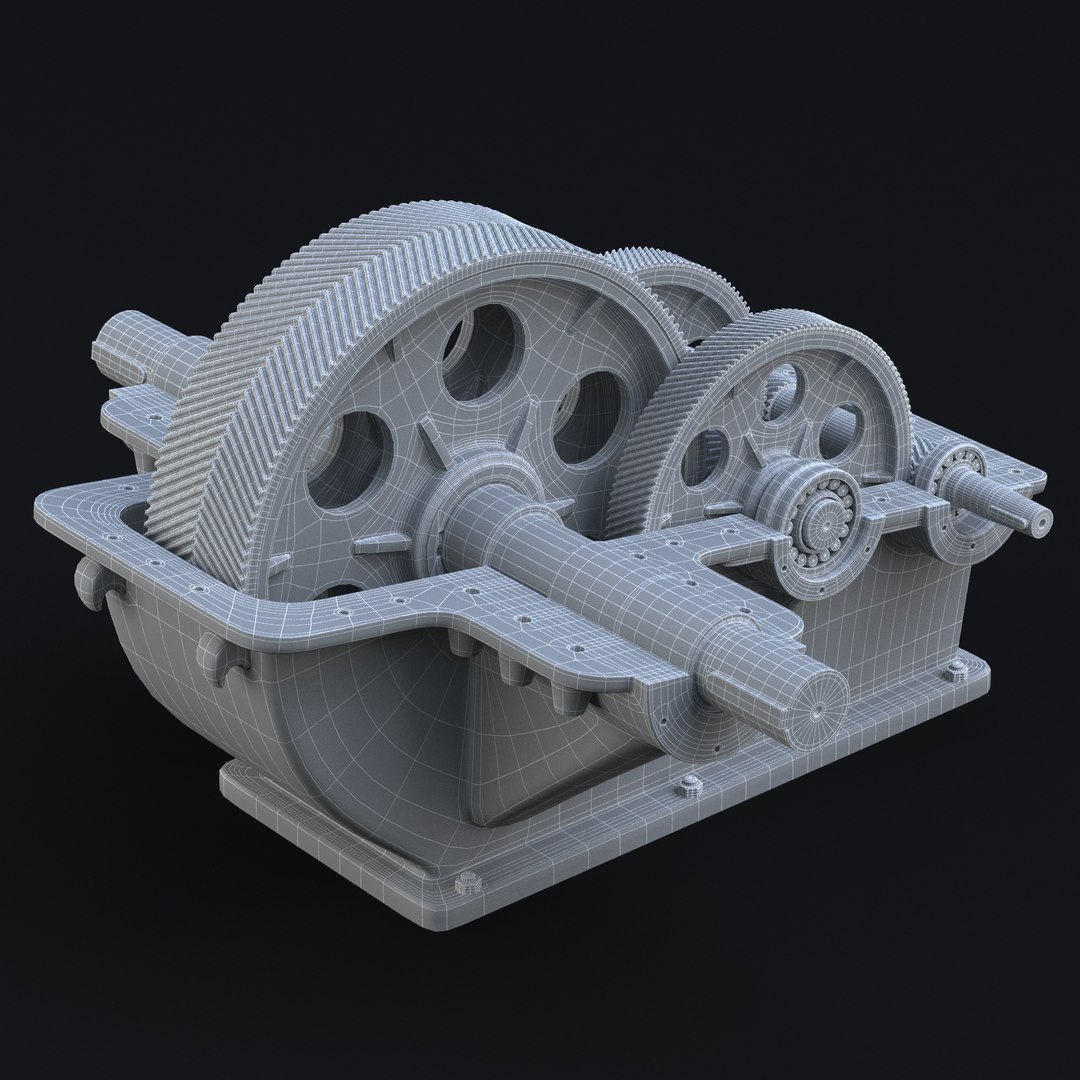 Reduction Gear Unit 3D Model - TurboSquid 1333871