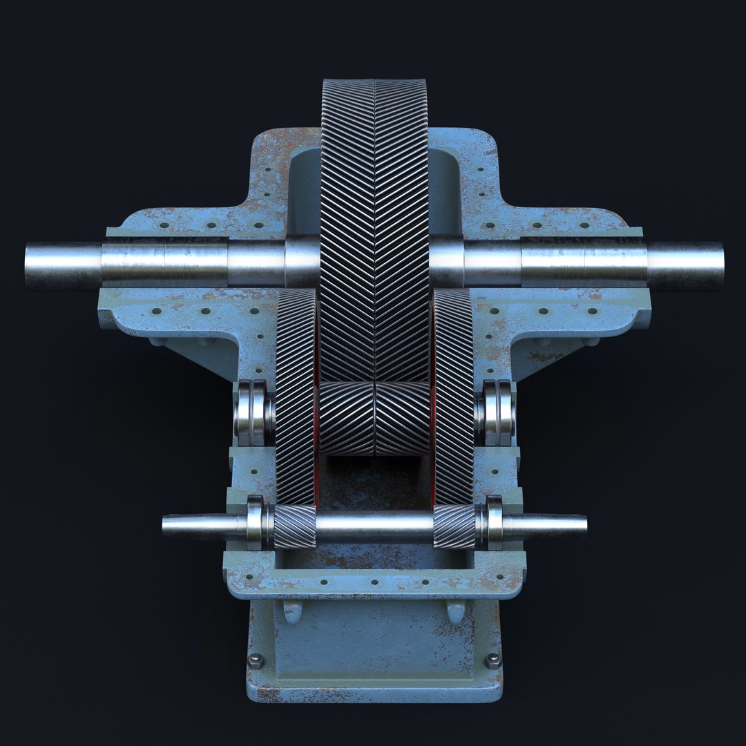 Reduction Gear Unit 3D Model - TurboSquid 1333871