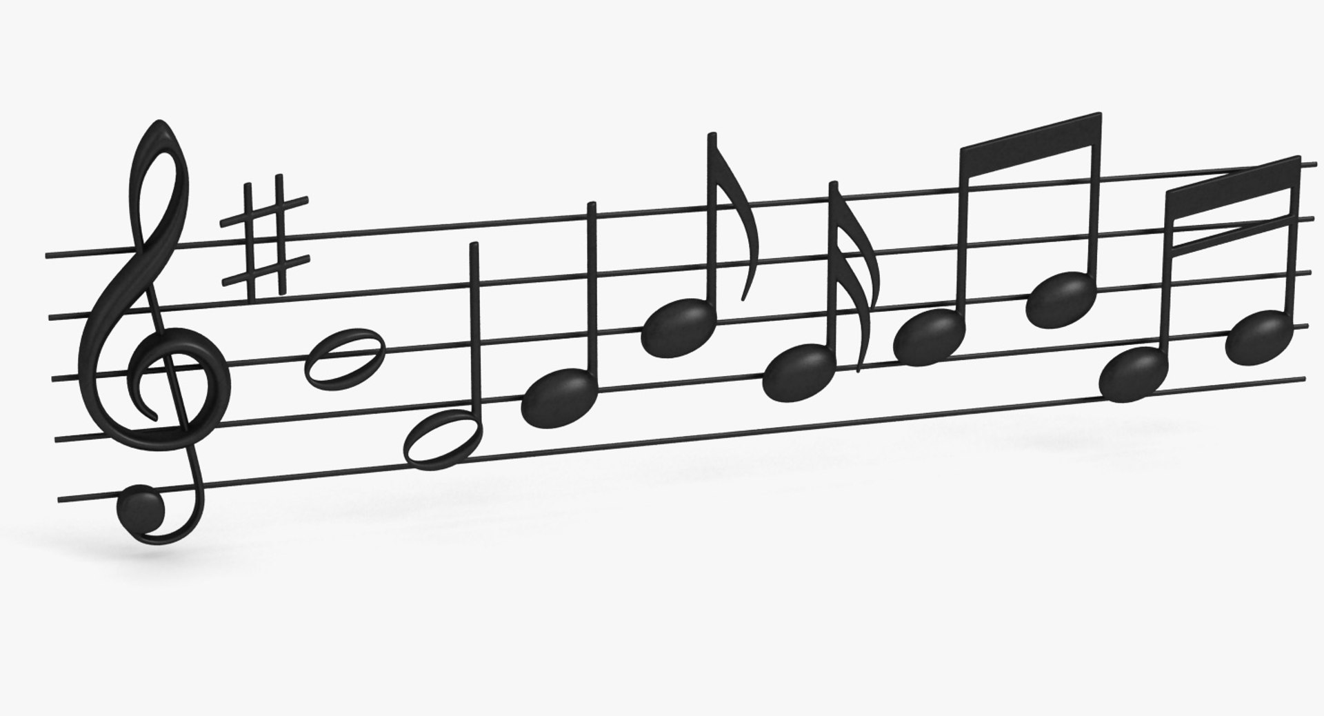 3D Model Musical Notes - TurboSquid 1248498