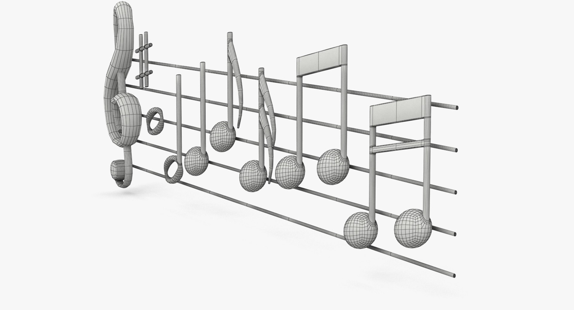 3D Model Musical Notes - TurboSquid 1248498