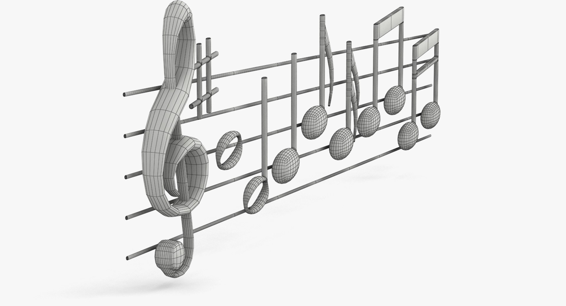 3D Model Musical Notes - TurboSquid 1248498