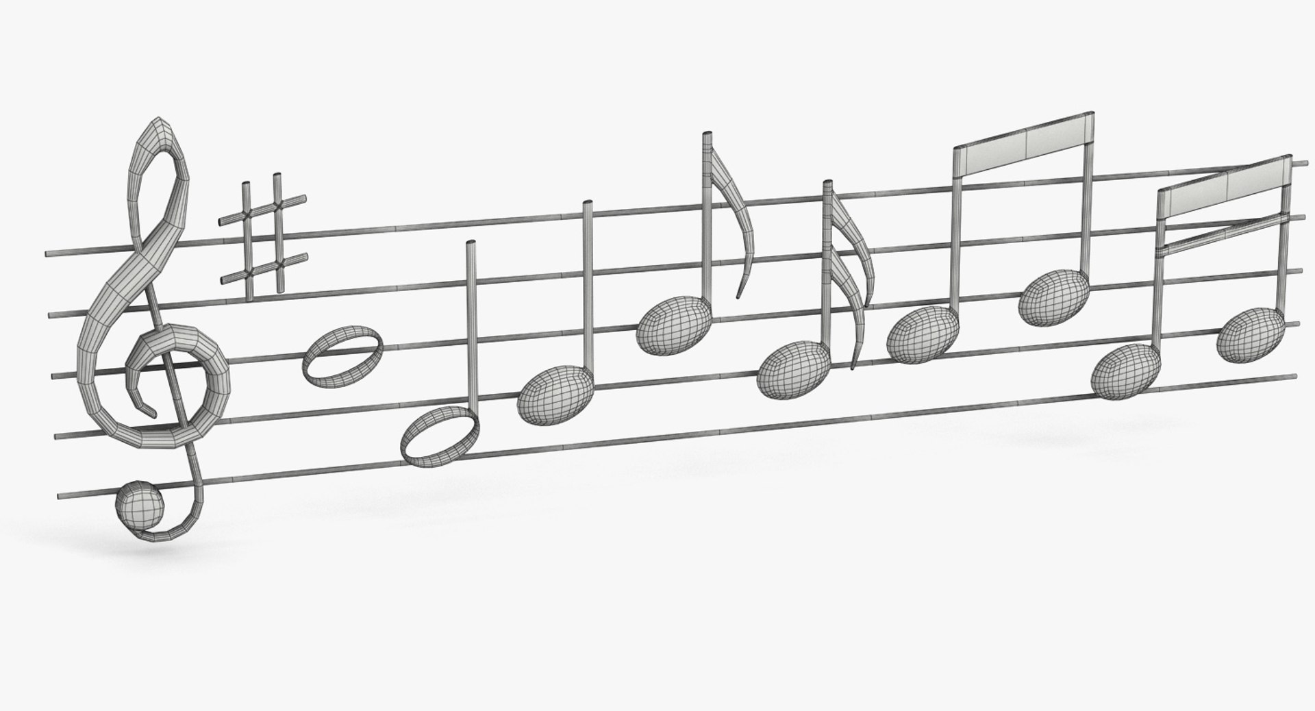 3D Model Musical Notes - TurboSquid 1248498