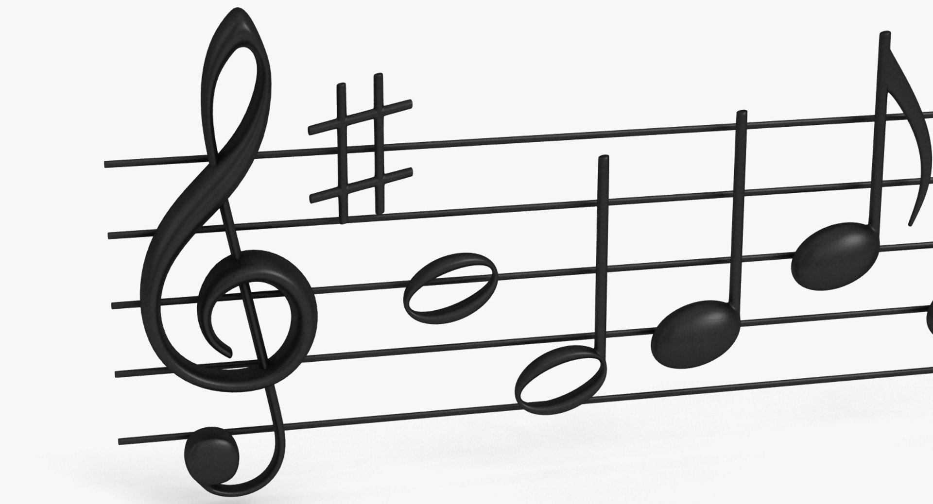 3D Model Musical Notes - TurboSquid 1248498