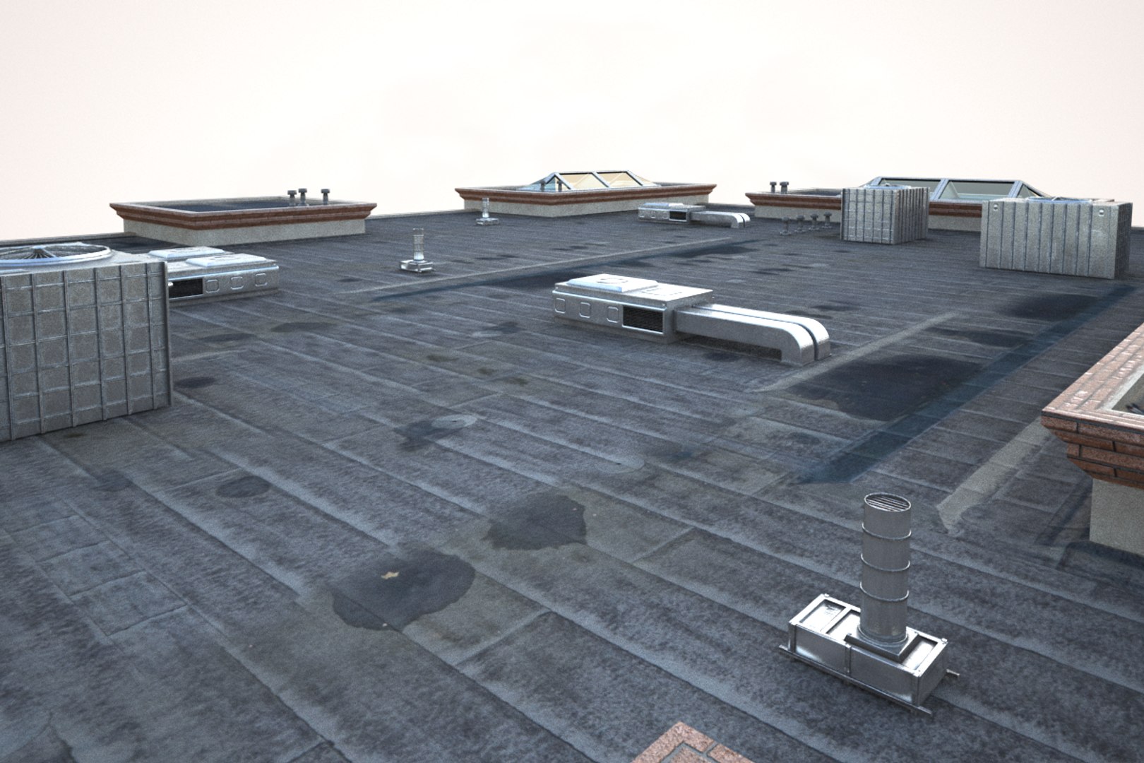 3d model cargo building