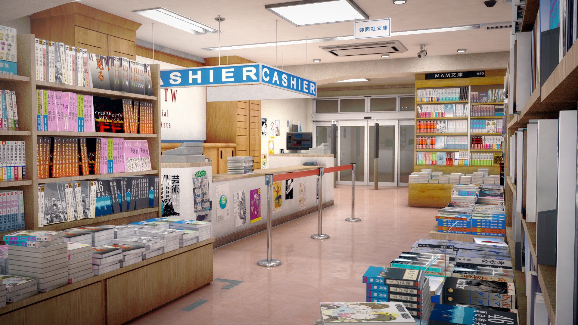 3D Japanese Bookstore - TurboSquid 2298239