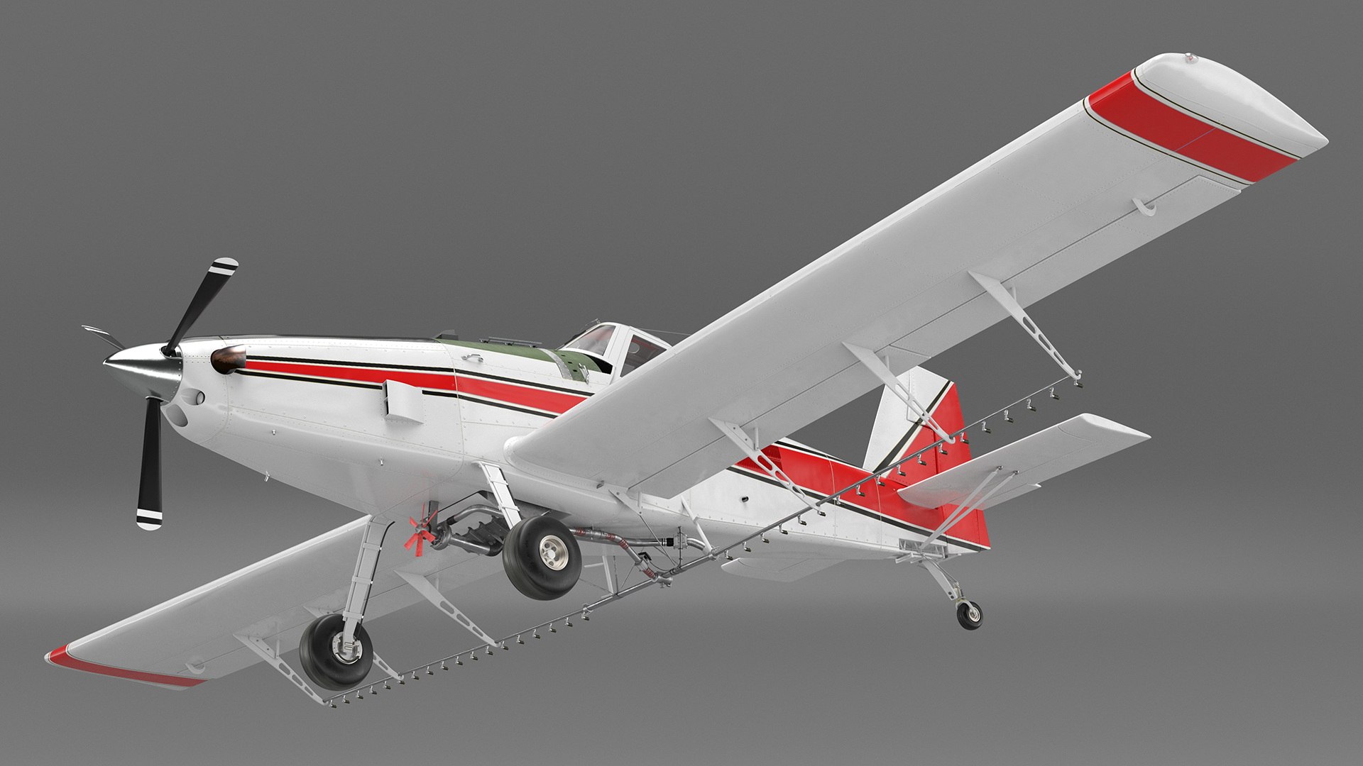 3D Agricultural Aircraft White Rigged For Cinema 4D - TurboSquid 2282264