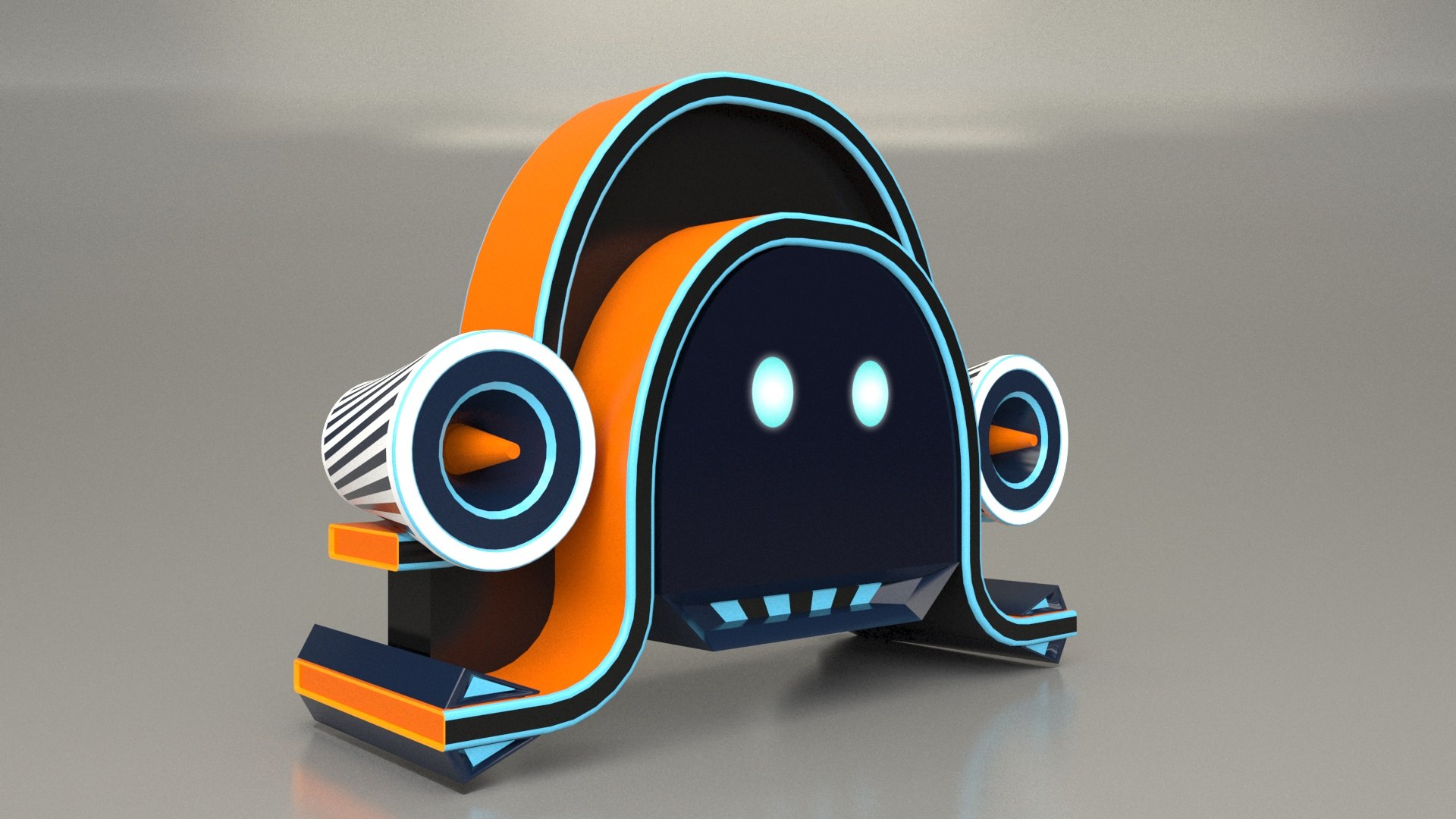 3D Cute Robot Head model - TurboSquid 1788477