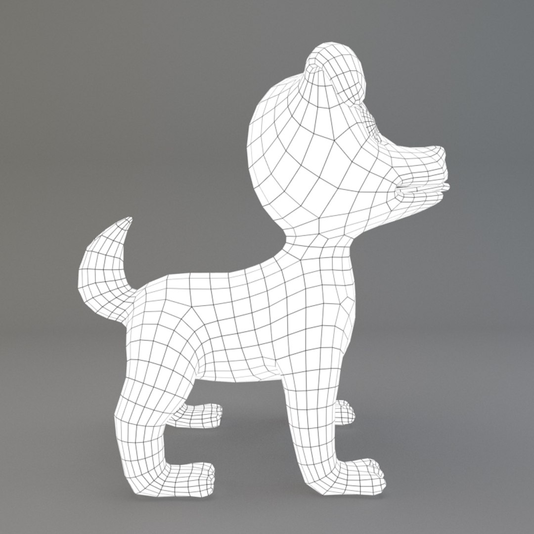 Dog Cartoon Model - TurboSquid 1217581
