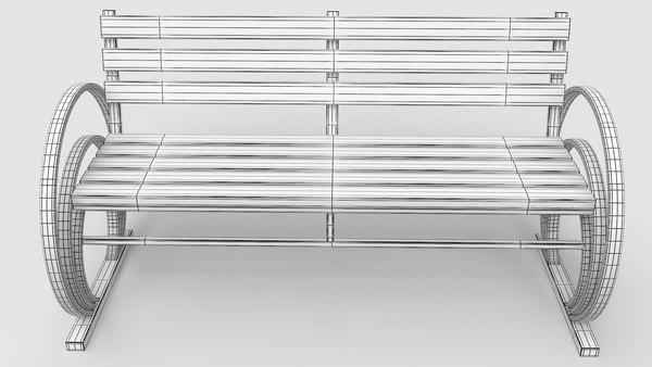 modelo 3d Desgastado en banco - TurboSquid 1882434