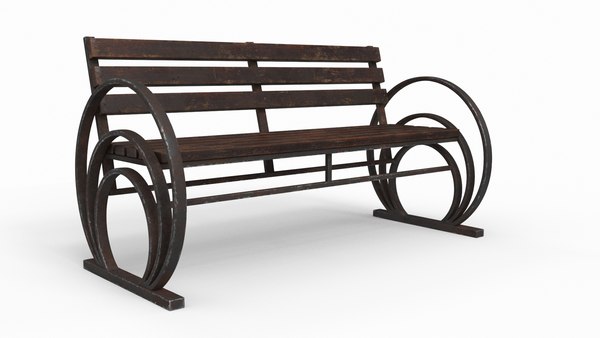 modelo 3d Desgastado en banco - TurboSquid 1882434