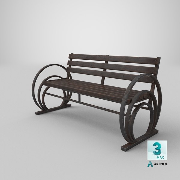 modelo 3d Desgastado en banco - TurboSquid 1882434