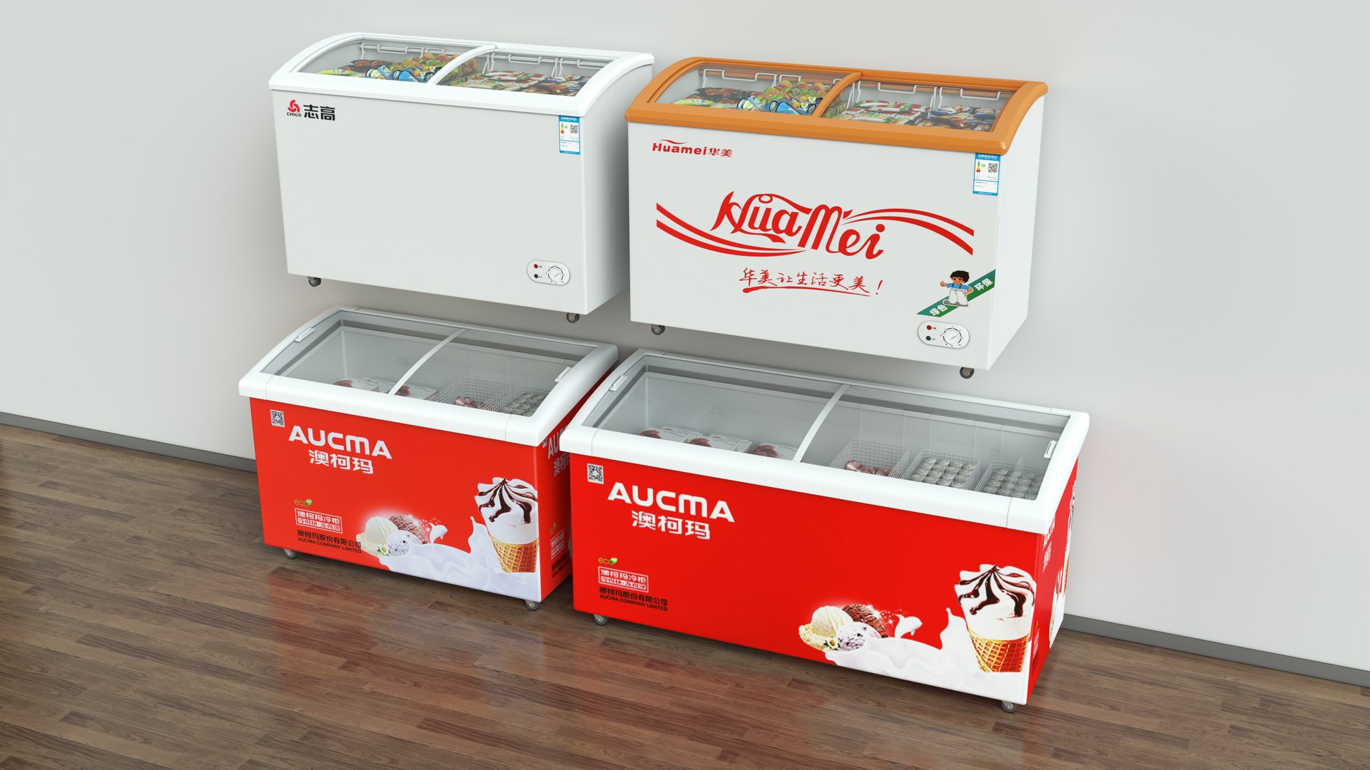 3D Model Freezer Refrigerator - TurboSquid 2138827