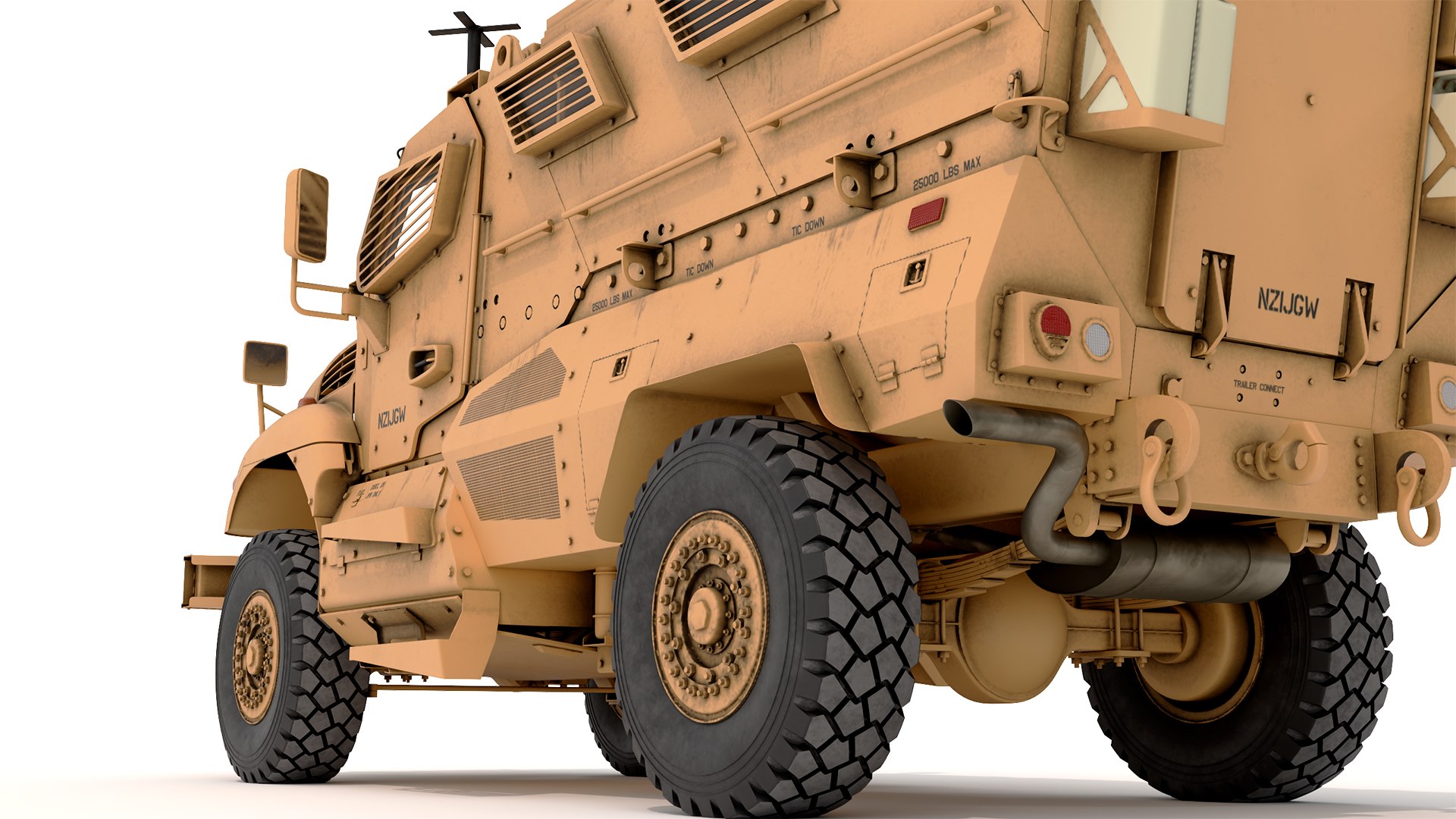 3D Military Armored Vehicle Sandy Rigged Model - TurboSquid 2285021