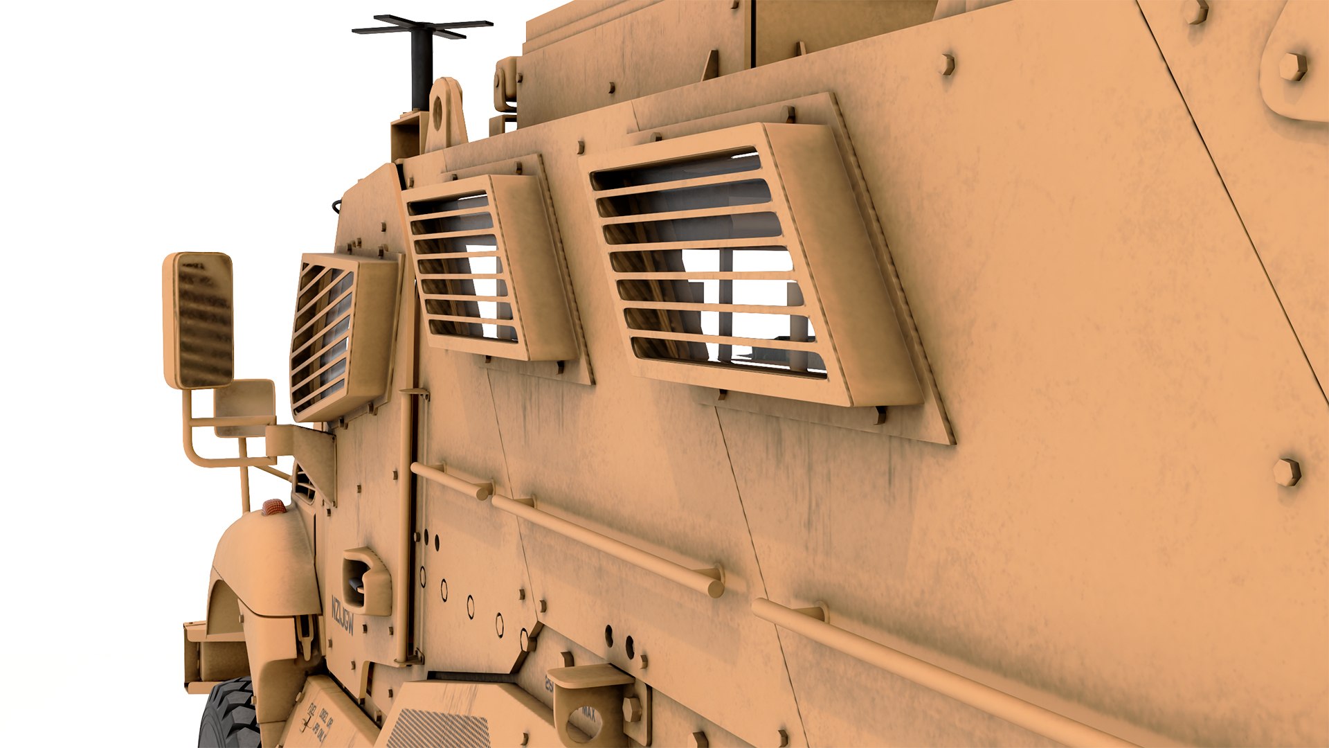 3D Military Armored Vehicle Sandy Rigged Model - TurboSquid 2285021