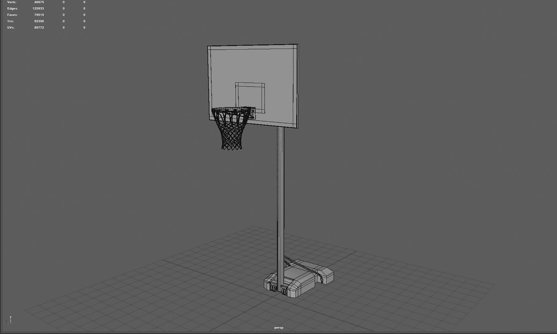 Basketball Basket 3D - TurboSquid 1837186