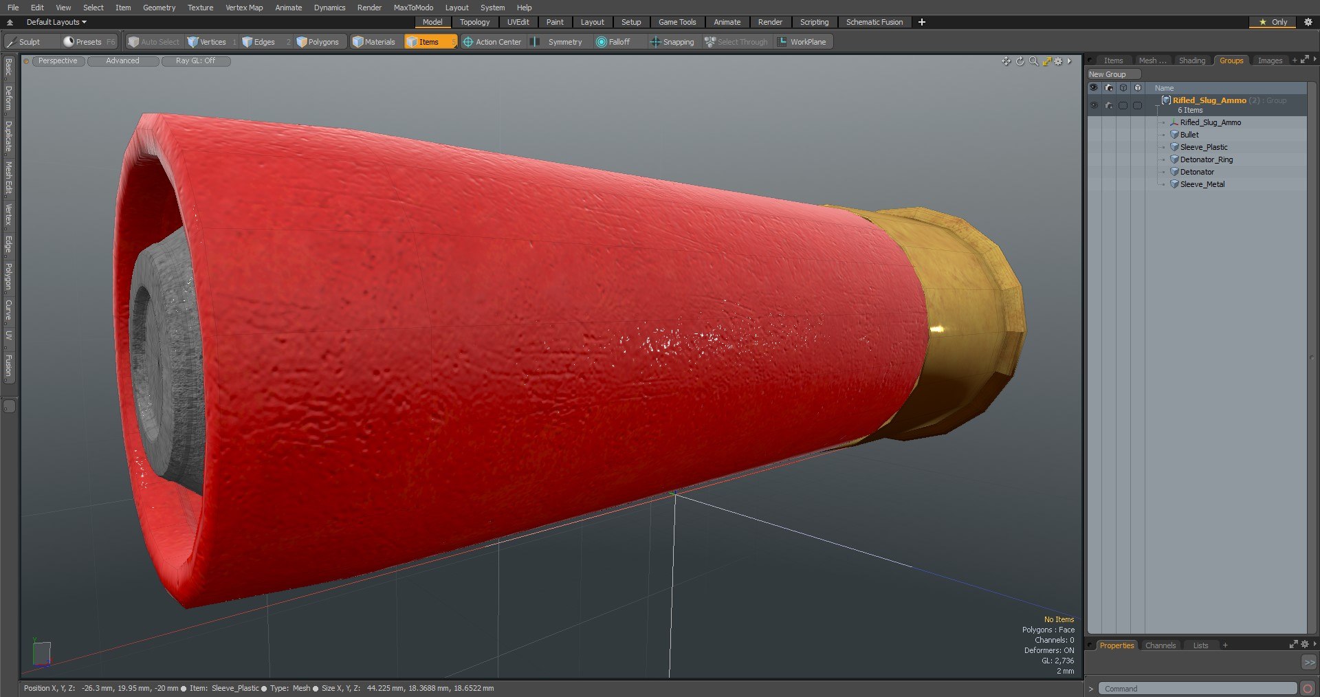 Rifled Slug Ammo model - TurboSquid 2136796