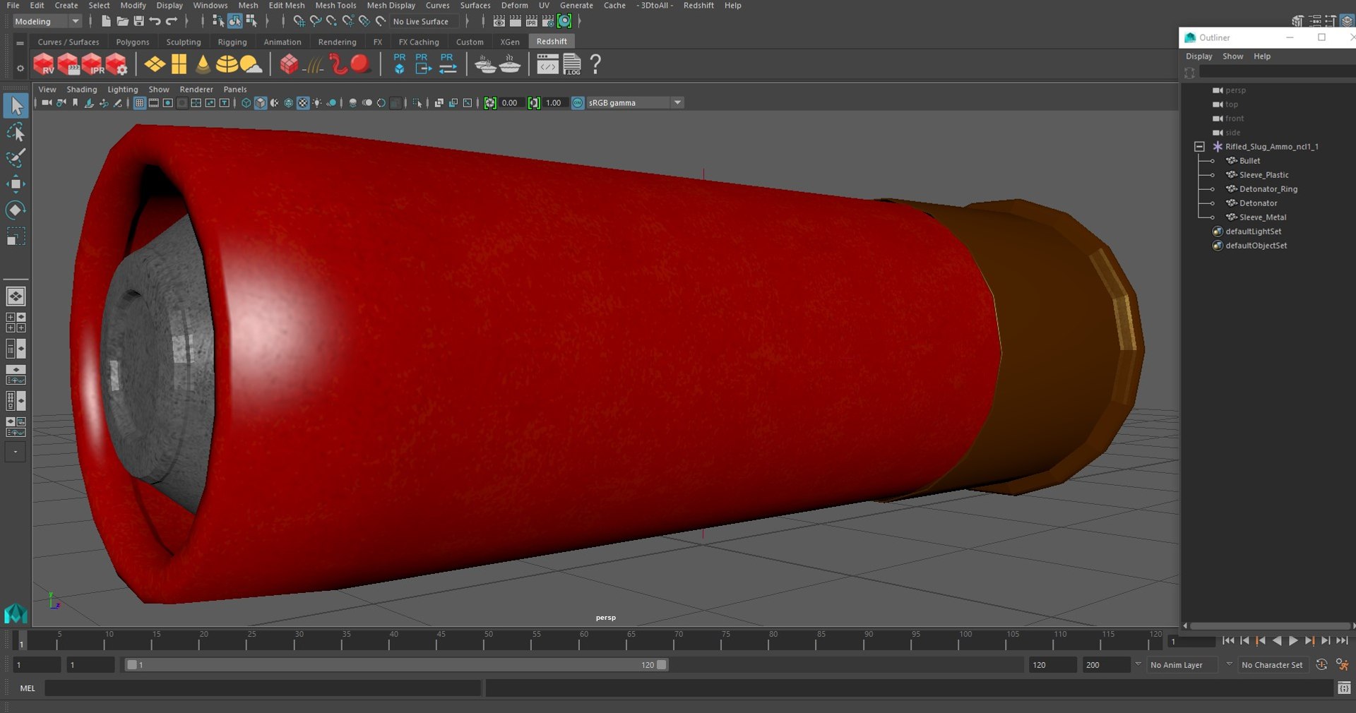 Rifled Slug Ammo Model - TurboSquid 2136796