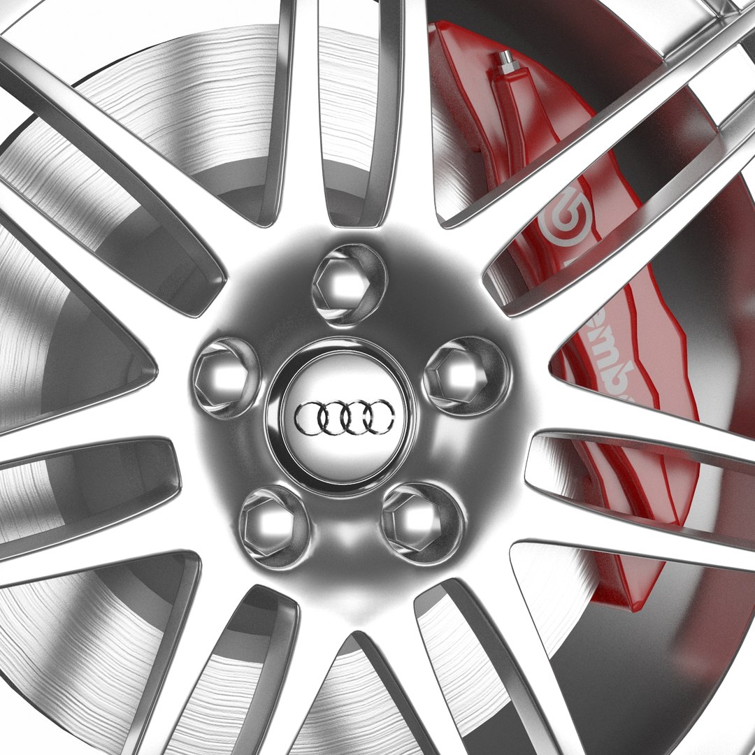 3D Model Audi Rim Tire - TurboSquid 1626293