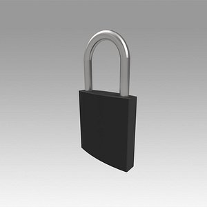 AutoCAD drawing Padlock Models | TurboSquid