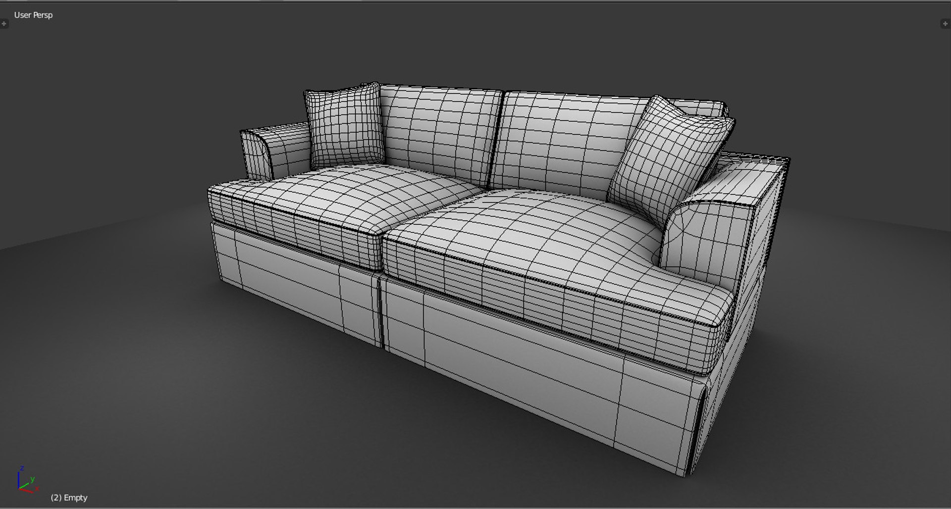 3D double seat sofa subdividable model - TurboSquid 1375775
